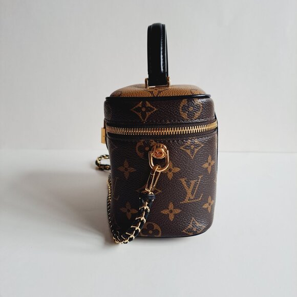 Louis Vuitton | Bags | Louis Vuitton Vanity Pm Monogram Reverse Canvas Crossbody Bag Brown ...